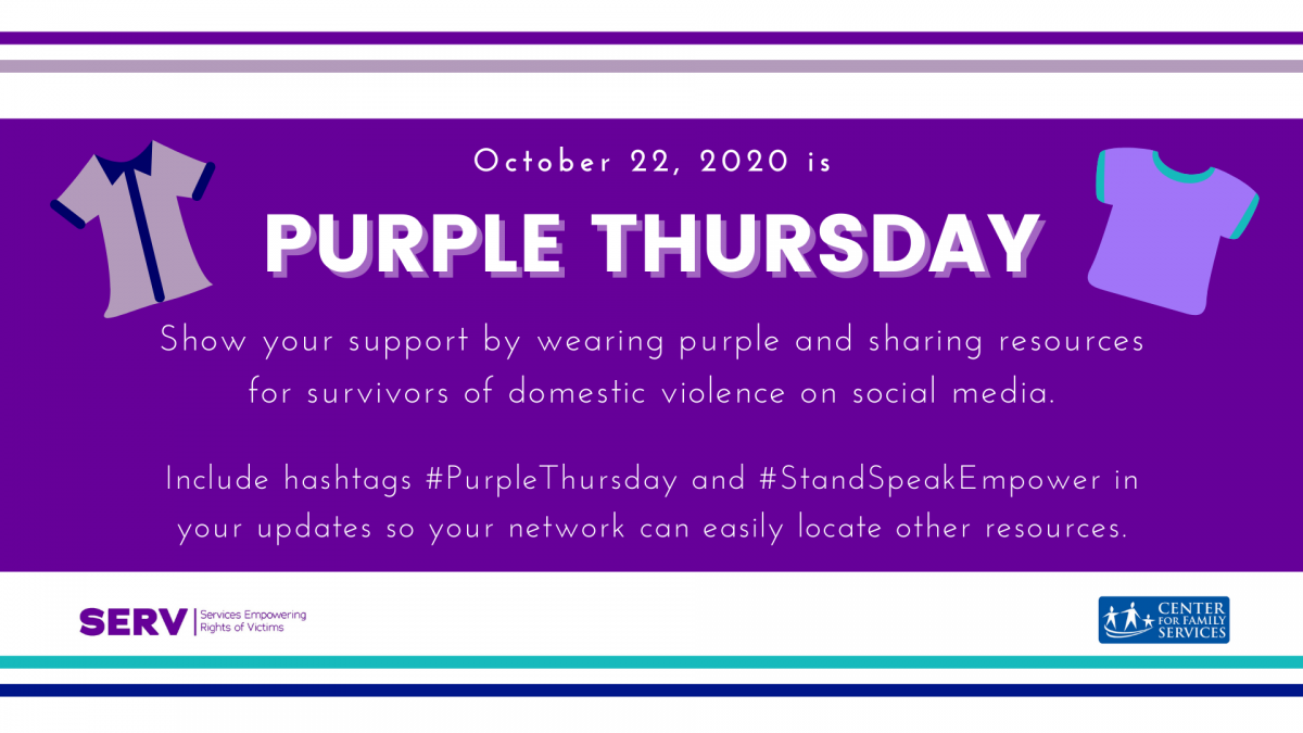 Purple Thursday | Center for Family Services